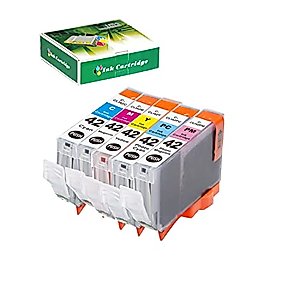 NEXTPAGE CLI42 Ink cartridges Replacement for Canon Pixma Pro-100 Pro-100S Printer (Cyan, Magenta, Yellow, Photo Cyan, Photo Magenta 5 Pack)