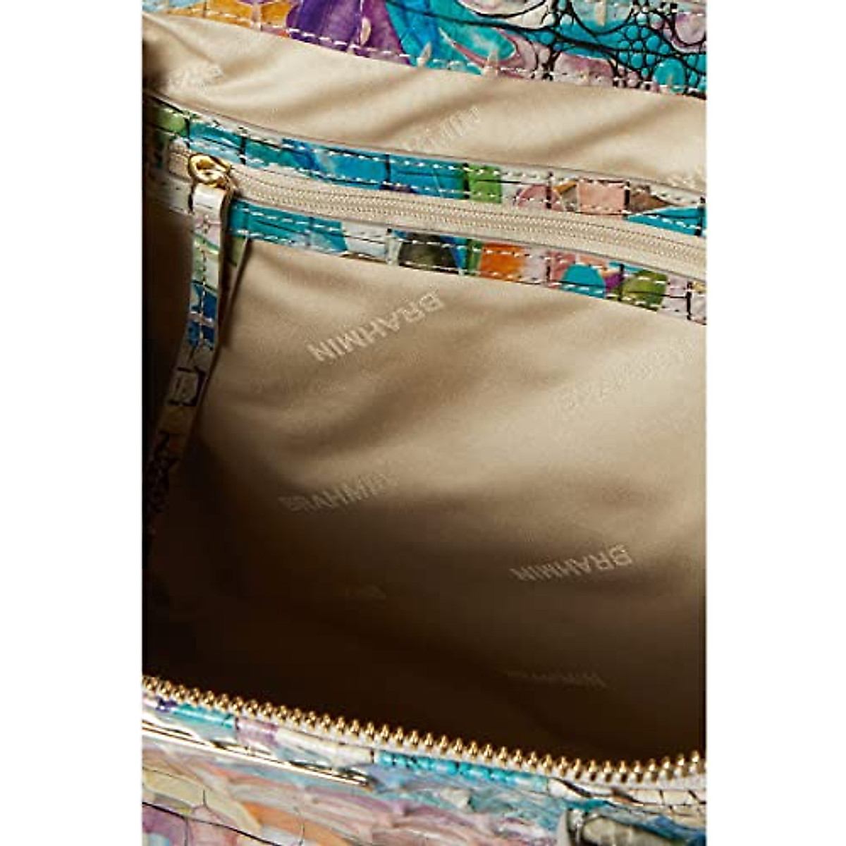 BRAHMIN Melbourne Small Caroline Satchel Flourish One Size