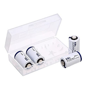 EBL CR2 Lithium Battery, 3 Volt 800mAh Photo Battery for Mini 25, Mini 50, Golf Rangefinder, Flashlight, Electronic Toys, Alarm Systems (CR2-8 Count)