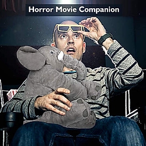 BOOJALOO Giant Stuffed Animals Doll Elephant Stuffed Animal, 24" Stuffed Elephant Plush Toy Gifts for Girls Boys Gray