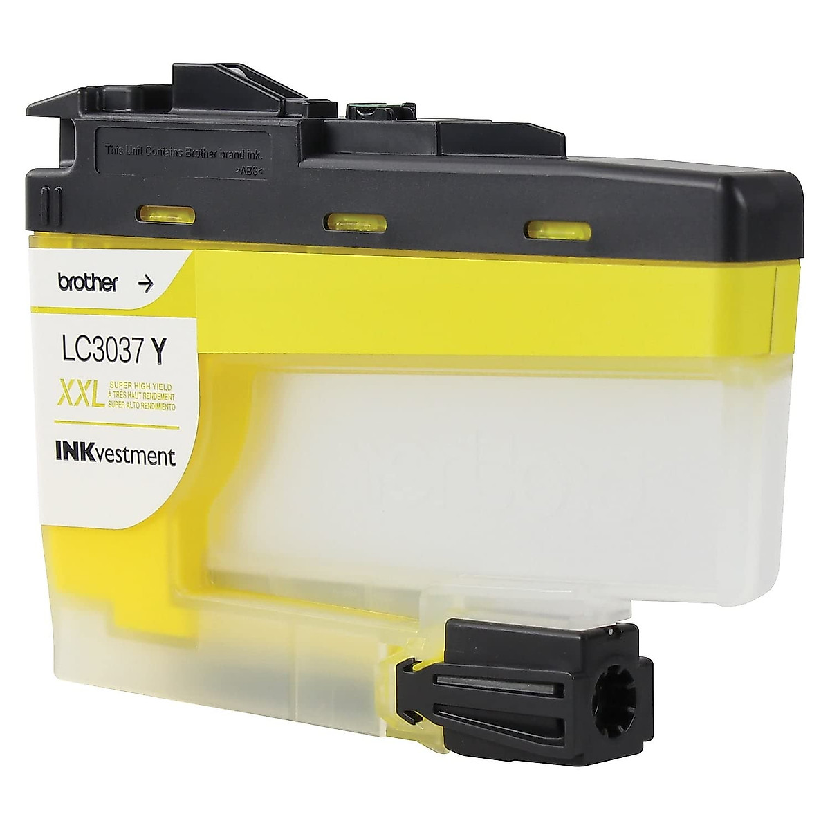 Brother Genuine LC3037Y, Single Pack Super High-Yield Yellow INKvestment Tank Ink Cartridge, Page Yield Up to 1,500 Pages, LC3037