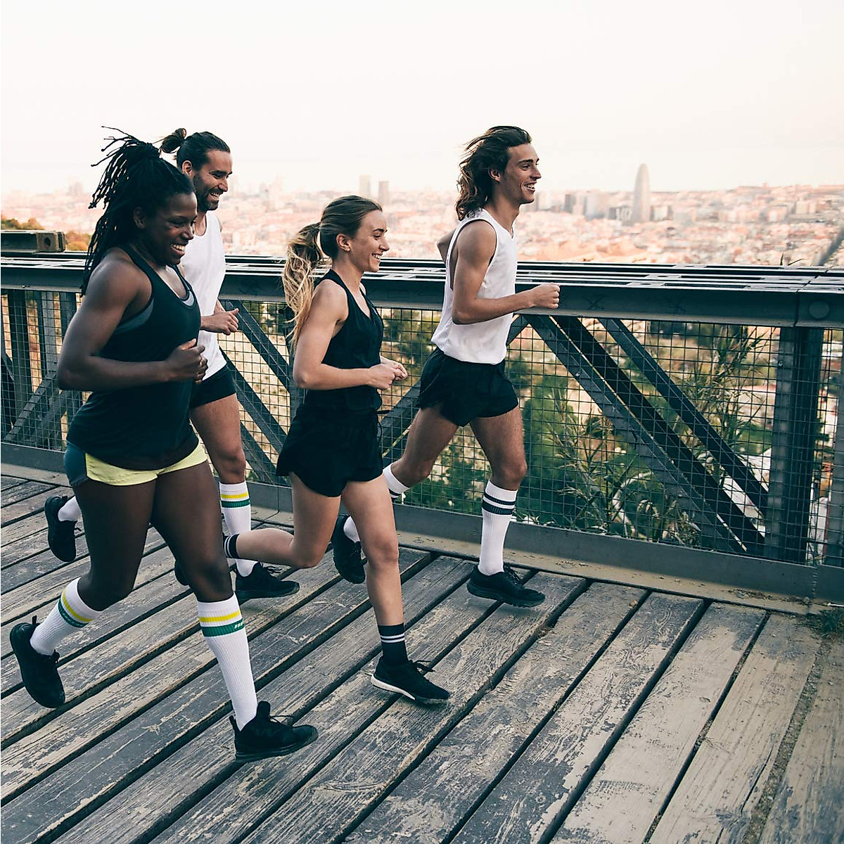 CEP Women's Running Socks - V3, Short Crew, 80'S, White/Black, SM II