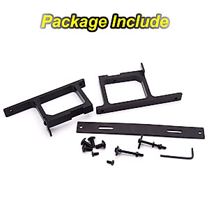 Dasen Lower Grille Front License Plate Mount Bracket Removable Compatible with 2015-2021 Ford Mustang Shelby GT350/GT350R - No Drilling