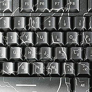 FAIYIWO Excelvan M-200 3 Colors Backlight Wired Gaming Keyboard Fire Cracks FAIYIWO