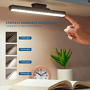 Semdisan Closet Light, Led Strip Light Under Cabinet, Bedside Wall Lamp, 3.5W Rechargeable Battery Light Bar Adjustable Dimmable Brightness for Bedroom Kitchen Dorm Wardrobe