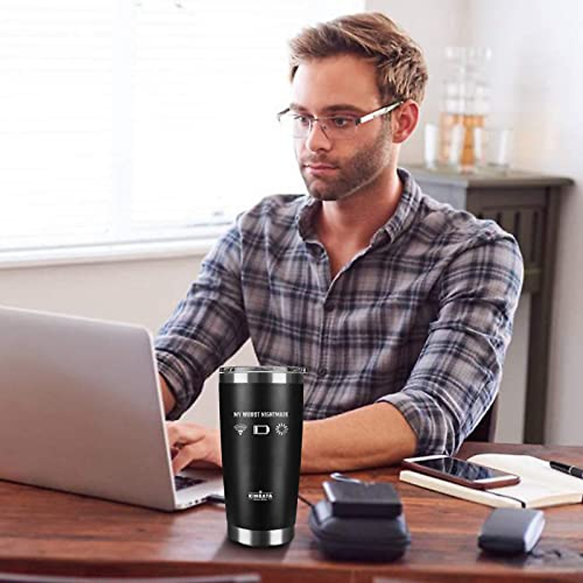 Computer Geek Gifts for Men-Cool Fathers Day Funny Gifts Unique Gamer Birthday Gifts for Him Personalized Present Ideas for Women, Husbands,Dad, Boyfriend,Coworkers Tumbler 20oz Black Worst