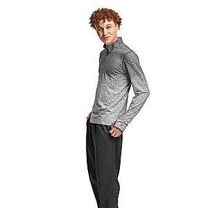 C9 Champion Men's Elevated Train 1/4 Zip Layer, Silver Lining Heather, S