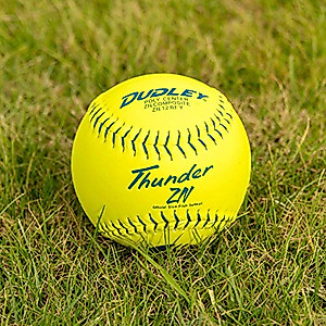 DUDLEY 12" USSSA Thunder ZN Slowpitch Classic M Stamp Softball - 12 pack