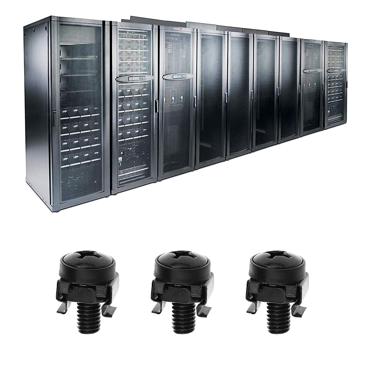 Create idea 50 Pack M6 Cage Nuts and Bolts Screws Washers Network Cabinets Server Rack Mount Patch Panel Casing Housing