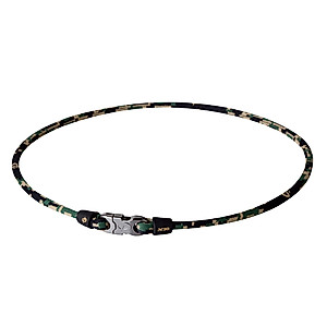 Phiten X30 Digital Camo Titanium Necklace - Sport Necklace Permeated with X30 Aqua-Titanium Technology for Neck and Shoulder Tension - Power Elastomer Core with Micro Titanium Spheres -