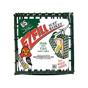 C&S Wild Bird EZ Fill Suet Basket, Green