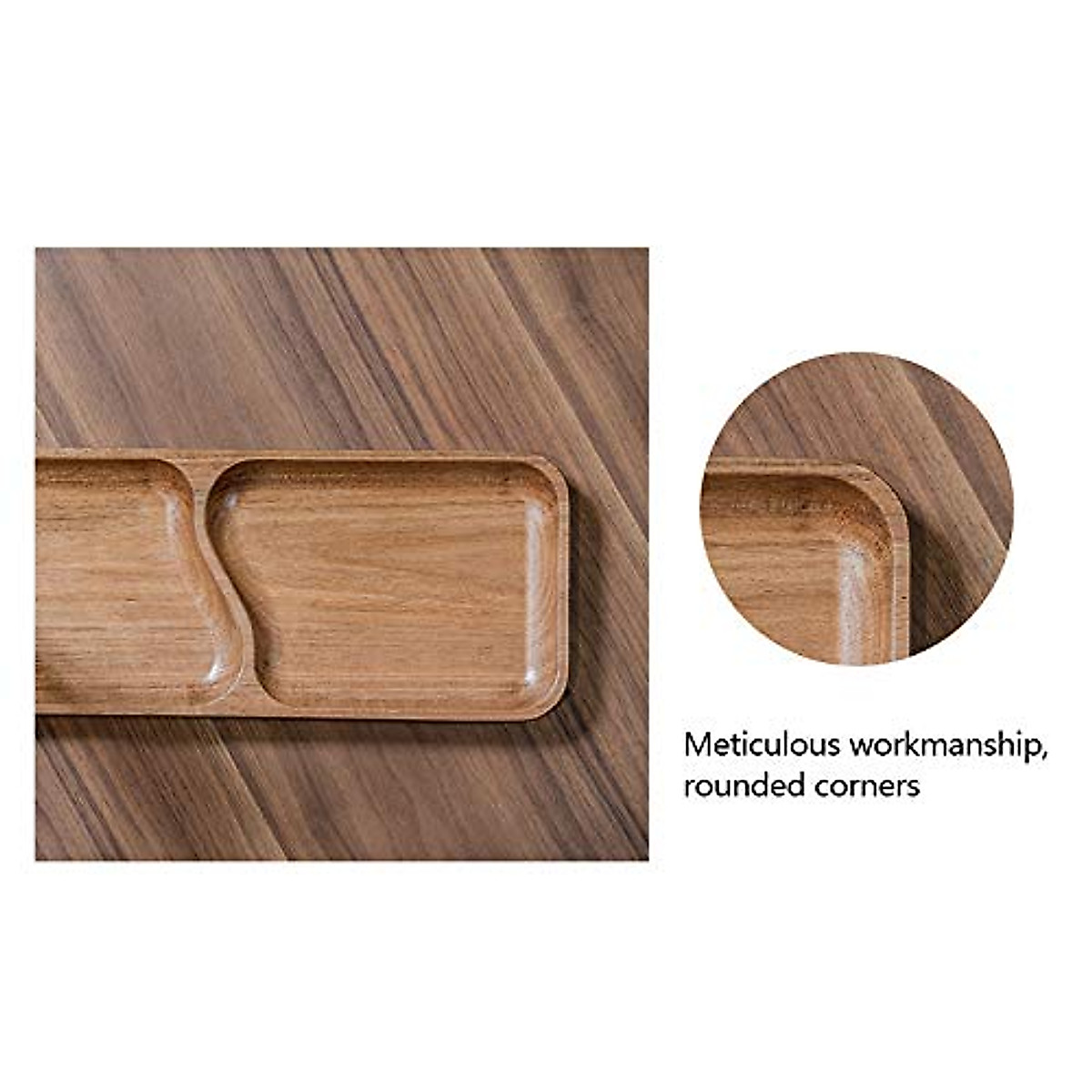 Kelendle Solid Wood Key Hook Key Hanging Shelf Creative Branch-Like Key Rack with Storage Tray for Entrance Desktop Office Rectangle