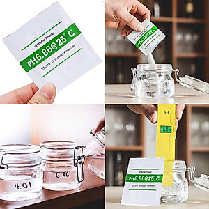 Nynelly Only 6.86,15pcs pH Meter Buffer Solution Powder for Precise and Easy for Precise pH Calibration Powder Solution
