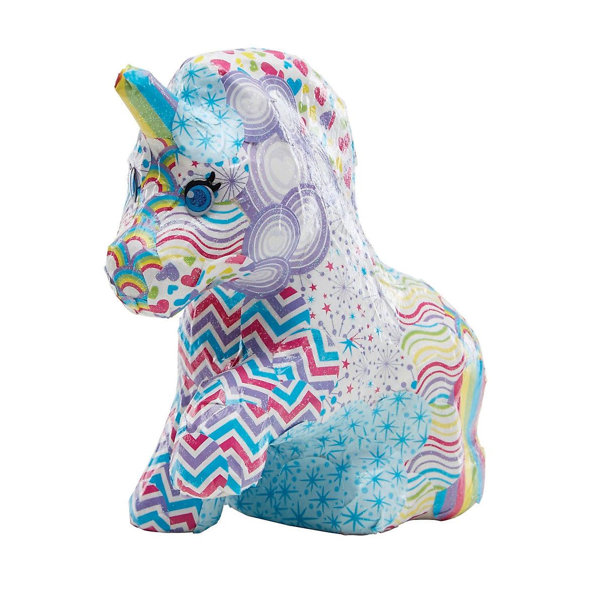 Melissa & Doug Decoupage Made Easy Unicorn Paper Mache Craft Kit with Stickers