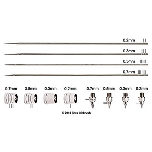 Grex TK-5 Tritium 0.5mm Nozzle Kit