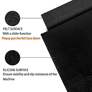 3 Pcs Air Fryer Accessories Heat Resistant Mat, Kitchen Countertop Heat Protector Mats, Non-slip Silicone Appliance Slider for Ninja Foodi Air Fryer Oven Coffee Maker Blender Toaster, 9” x 17”