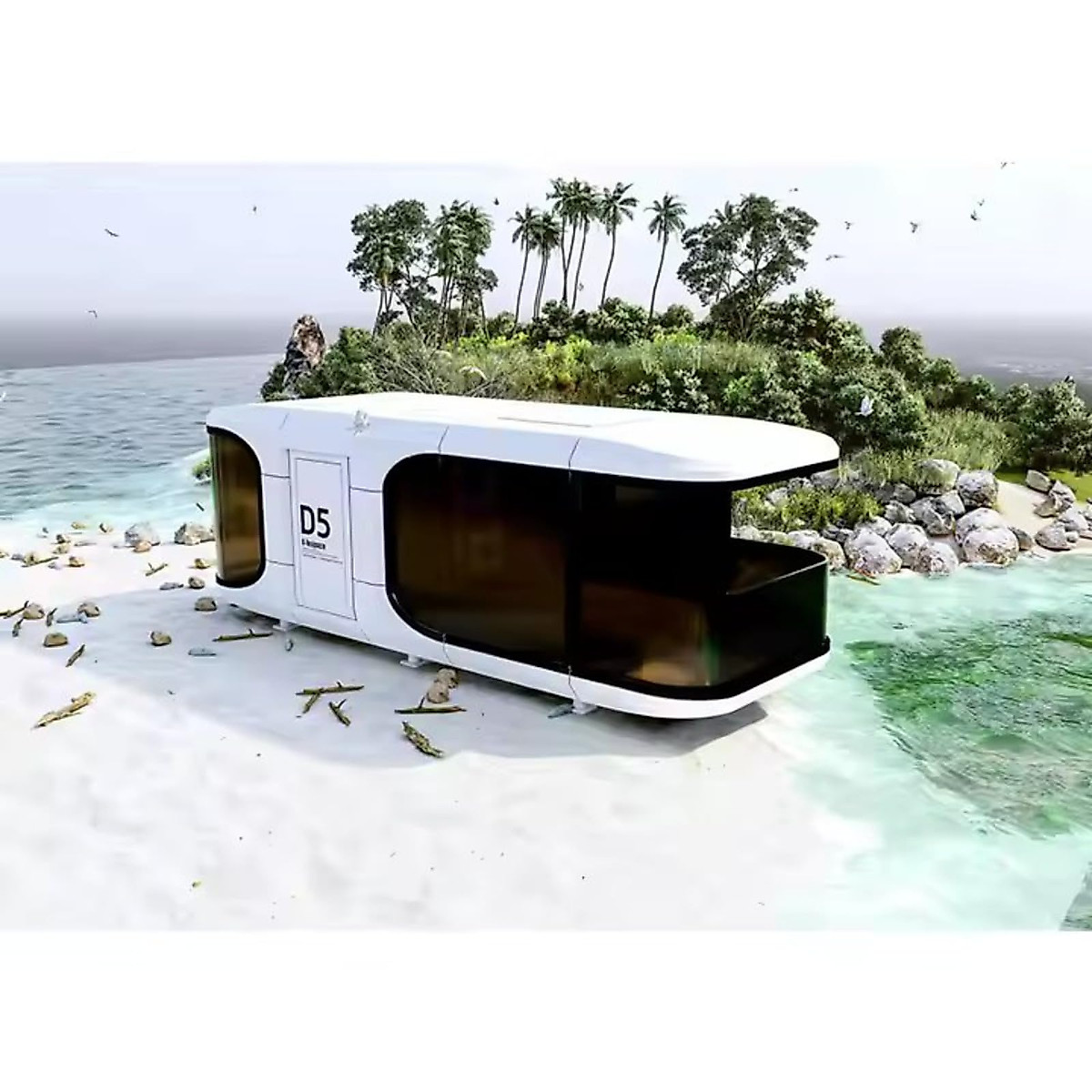 Capsule Home House, Commercial spce pod Hotel Luxury Tiny House fabricated Space Capsule Container Model D6