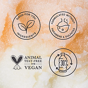 Raw Sugar - Exfoliating Sugar Scrub Body Love Bundle - Raw Coconut + Mango and Lemon Sugar, Clean, Made with Plant-Derived Ingredients, Vegan and Formulated without Sulfates & Parabens (Pack of 2)