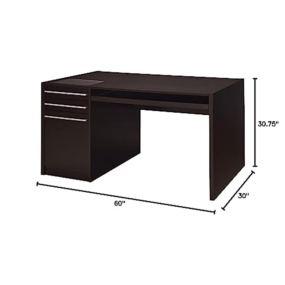 Coaster Furniture Ontario Connect-It Computer Desk Cappuccino 800982