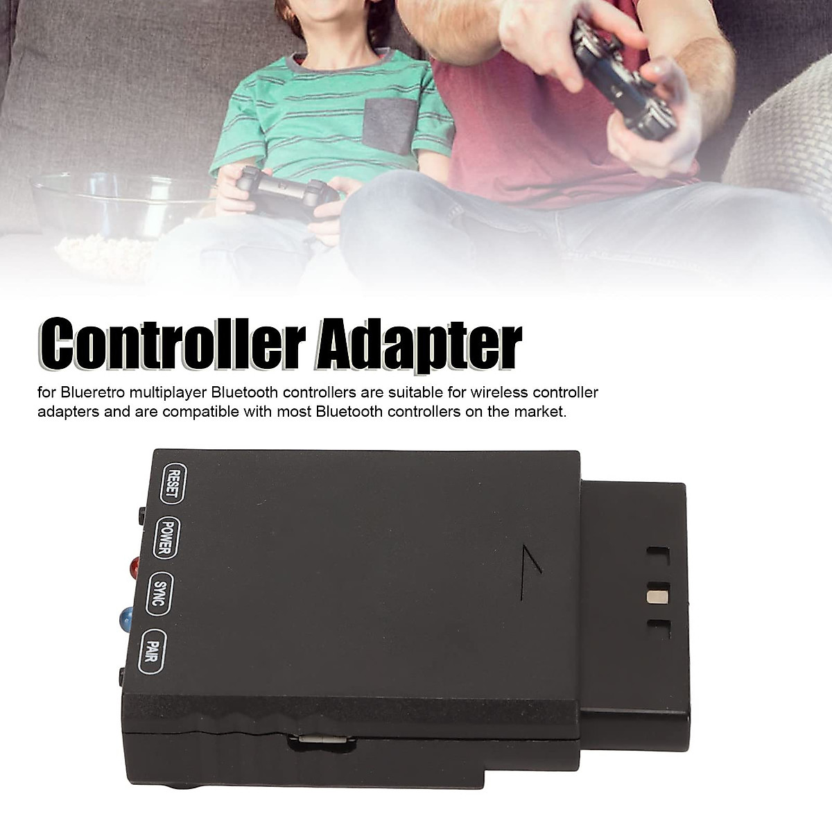 ASHATA Adapter for Multiplayer, Controller Adapter Bluetooth Controller Adapter for for PS1 for PS3 for PS4 for PS5 for Switch for Xbox for Wii for 8bitdo