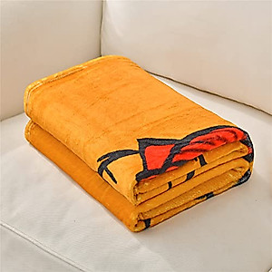 Yotsuba Nakano Cute Bear Snuggly Blanket 60 X 50 in, Flannel Blanket Fluffy Cozy Fuzzy Throws Non-Shedding for Nap Bed Sofa Couch Home Decor