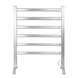 2-in-1 Towel Warmer and Drying Rack, Heated Towel Rack, Free Standing & Wall Mount with 6 Bars & Aluminum Frame for Bathroom (UL Certified)