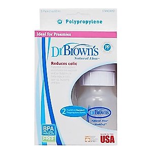 Dr. Brown's BPA Free 2-Pack Polypropylene Bottles - 2 oz