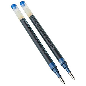 PILOT G2 Gel Ink Refills For Rolling Ball Pens, Ultra Fine Point, Blue Ink, 2-Pack (77288)