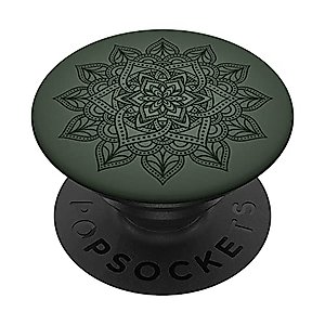 Mandala Alpine Green Phone 13 Pro Max Mandala Alpine Green PopSockets Swappable PopGrip