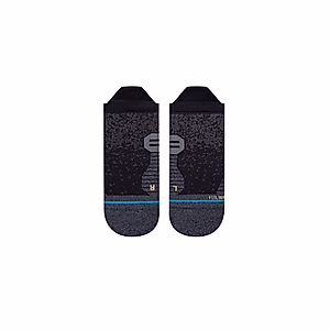 Stance Run Tab St Socks [3 Pack] (Large, Black)
