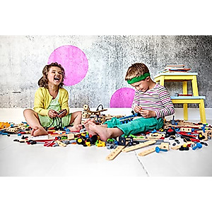 BRIO Builder 34591 - Builder Motor Set - 120 Piece Construction Set STEM Toy with Wood and Plastic Pieces and a Motor for Kids Age 3 and Up
