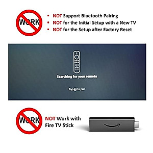 Primote Remote for Insignia Fire/Smart TV for Toshiba Fire TV - TV/Soundbar Volume Control -Support Learning IR Devices [No Voice Search, NOT for Fire Stick]