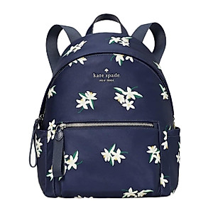 Kate Spade New York Chelsea Orange Blossom Medium Backpack (Parisian Navy Multi)
