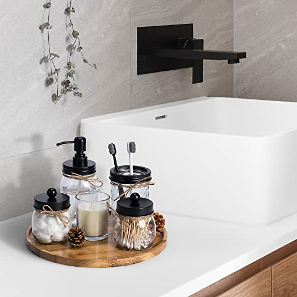 Decorative Round Beautiful Tray for Décor Kitchen Dining Room -Acacia Wood The Perfect Small Candle Tray for Coffee Table and Home Decor