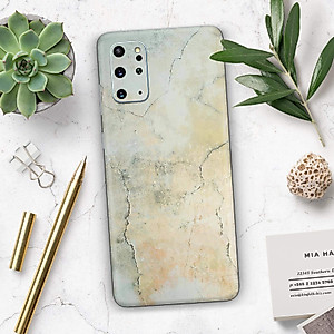 DesignSkinz Rustic Cracked Textured Surface V3 Protective Vinyl Decal Wrap Skin Cover Compatible with The Samsung Galaxy S20 (Screen Trim & Back Glass Skin)
