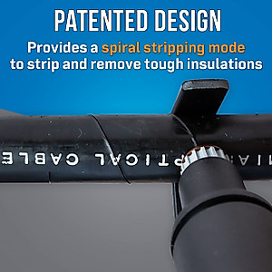 Jonard Tools CST-4000 Round Cable Stripper for Fast and Precise Jacket Removal, Large Cables, 3/4" to 1 5/8" Diameter