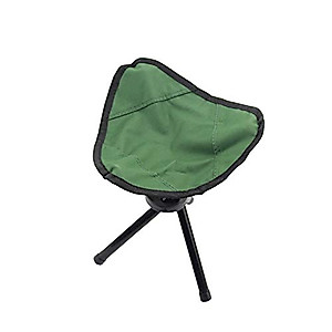 TRENTSNOOK Exquisite Camping Stool Lightweight Camping Fishing Triangle Folding Stool Outdoor Home Leisure Lazy Chair (Color : Light Blue)