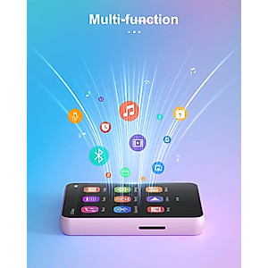 64GB MP3 Player with Bluetooth 5.3, Portable Digital Lossless Music Player with Built-in Speaker, 2.4 in Full Touch Screen, FM Radio, Line-in Voice Recorder, Earphones Included, Support up to 128GB