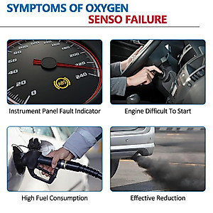 Maxfavor 2Pcs Oxygen Sensor Upstream and Downstream Replacement for Ford Focus Fusion 2012 2013 2014 2015 1.6L 2.0L,for 2015 Lincoln MKC 2.3L O2 Sensor 234-5113 234-4575 02 Sensor