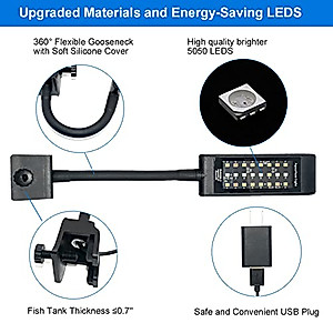 VARMHUS Aquarium lED Light,Fish Tank Light, Plant Light (4.8W, Black)