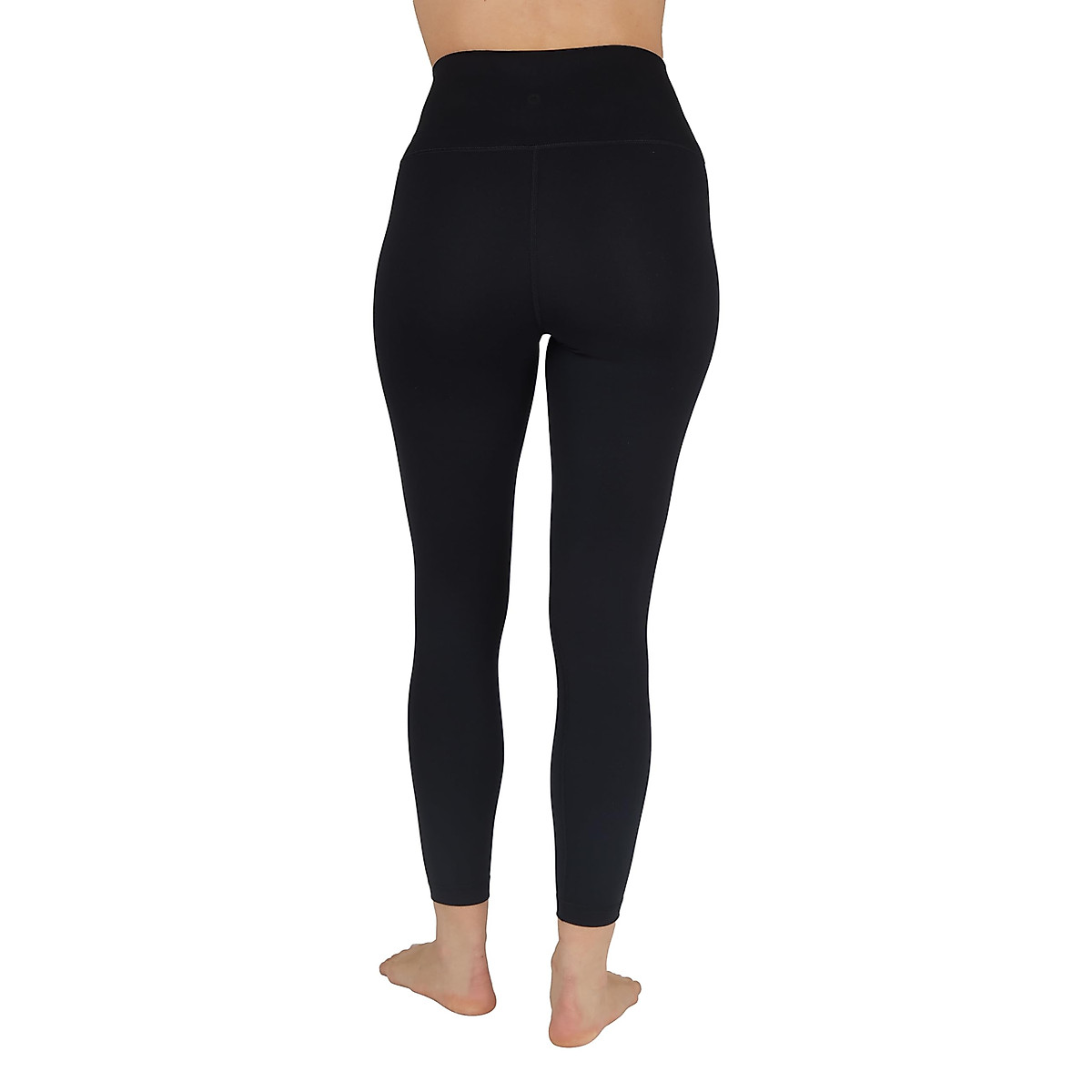 Yogalicious Women’s Lux High Waist Squat Proof Pant Elastic Free Ankle Yoga Legging - Black - Small