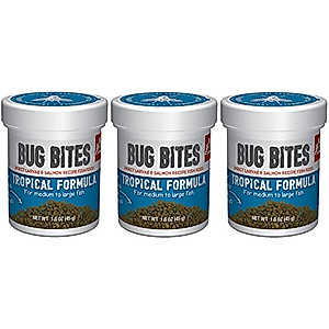 Fluval (3 Pack) Bug Bites Tropical Formula for Medium to Large Fish