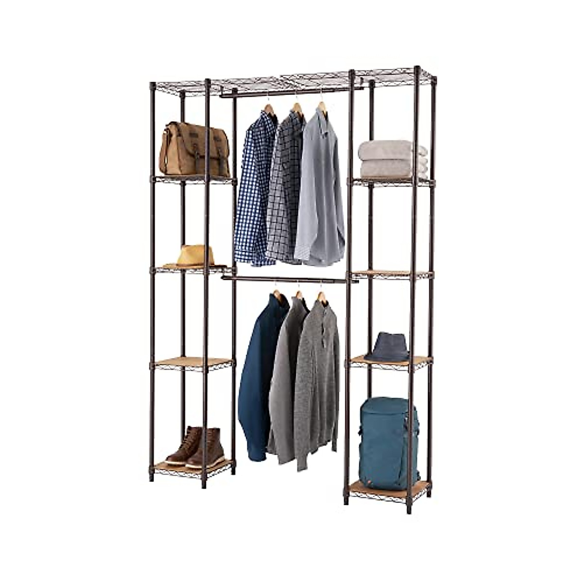 TRINITY Expandable Closet Organizer, Dark Bronze