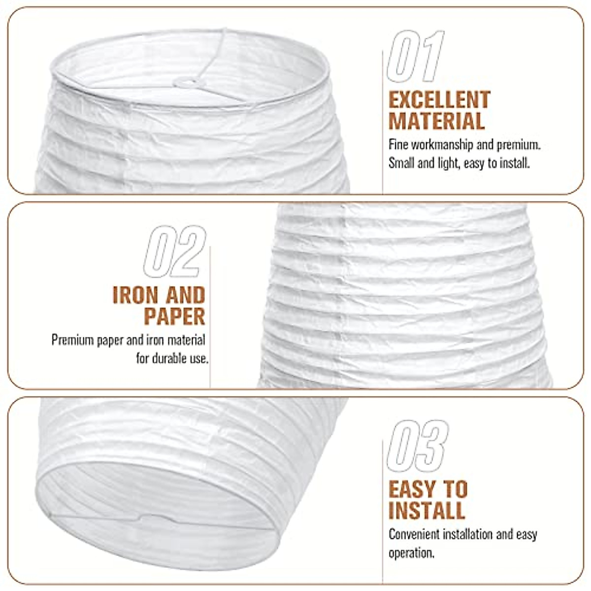 ibasenice Paper Floor Lamp Shade Classic Modern Paper Floor Light Bulb Cage Guard for Bedside Lamp Floor Lamp Living Room Decoration