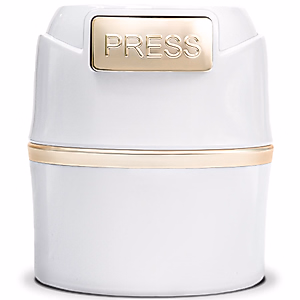 Lyon lash Glue Storage Container, White Gold, Airtight Adhesive Holder For Eyelash Extension Glues, Sealed Jar/Tank/Box/Bottle, Lashes Extensions Supplies