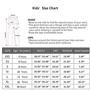 JOMLUN Boys Hiking Pants Kids Cargo Outdoor Casual Camping Pants Quick Dry Convertible Zip Off Trousers Army Green