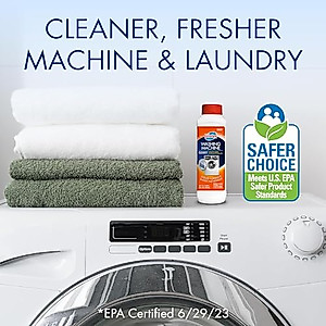 Glisten Washing Machine Cleaner, Helps Remove Odor, Buildup, and Limescale, Fresh Scent, 12 Ounce Bottle 6-Pack