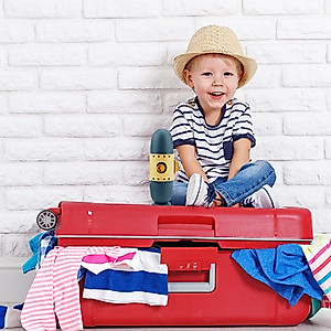 Pwsap Toothbrush Travel Case, Removable and Portable 3 in 1 Toothbrush Holder Cup, Use for Travel, Hiking,Camping, School, Bathroom, Cute and Playful Submarine Styling for Kids and Teens (Blue)