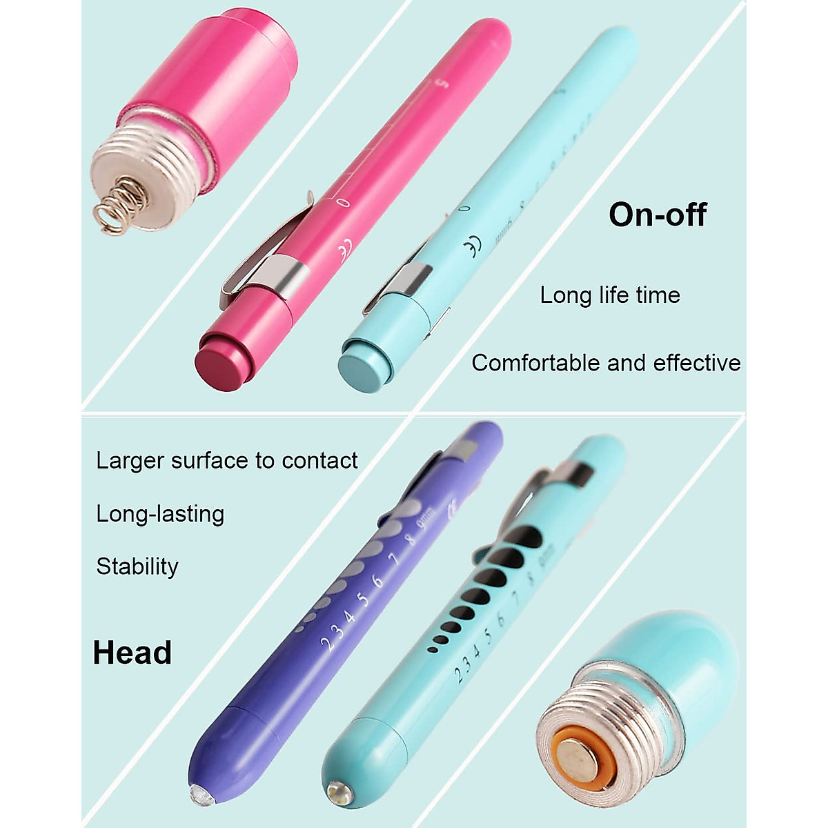 MEUUT 3 Pack Pen Lights for Nurses with 6 Batteries – Medical Penlights Nurse Accessories for Work, Perfect Nursing Student Essentials Medical Supplies for Nurses Doctors EMT Trauma