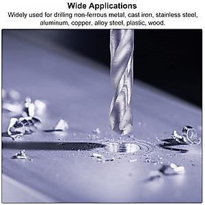 uxcell Solid Carbide Drill Bits, 3.1mm C2/K20 Tungsten Carbide Jobber Drill Bits Straight Shank Drilling Tool for Stainless Steel Aluminum Iron Metal Plastic 2pcs